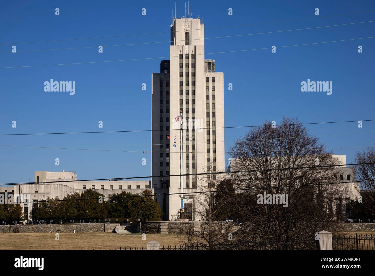 The Bethesda Naval Hospital is seen at the Walter Reed National ...