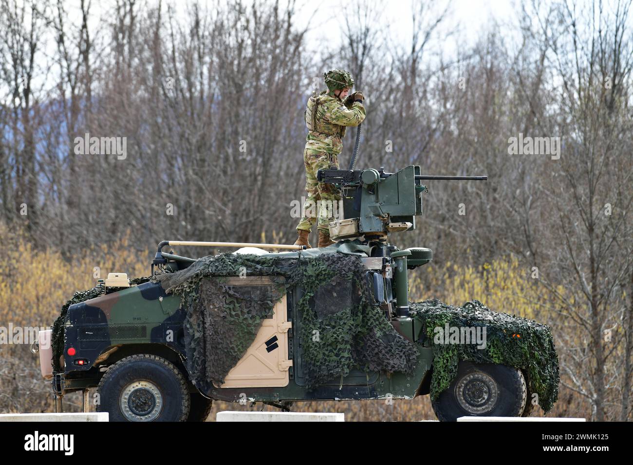 A U.S. Army Paratrooper assigned to the 2nd Battalion, 503rd Infantry ...