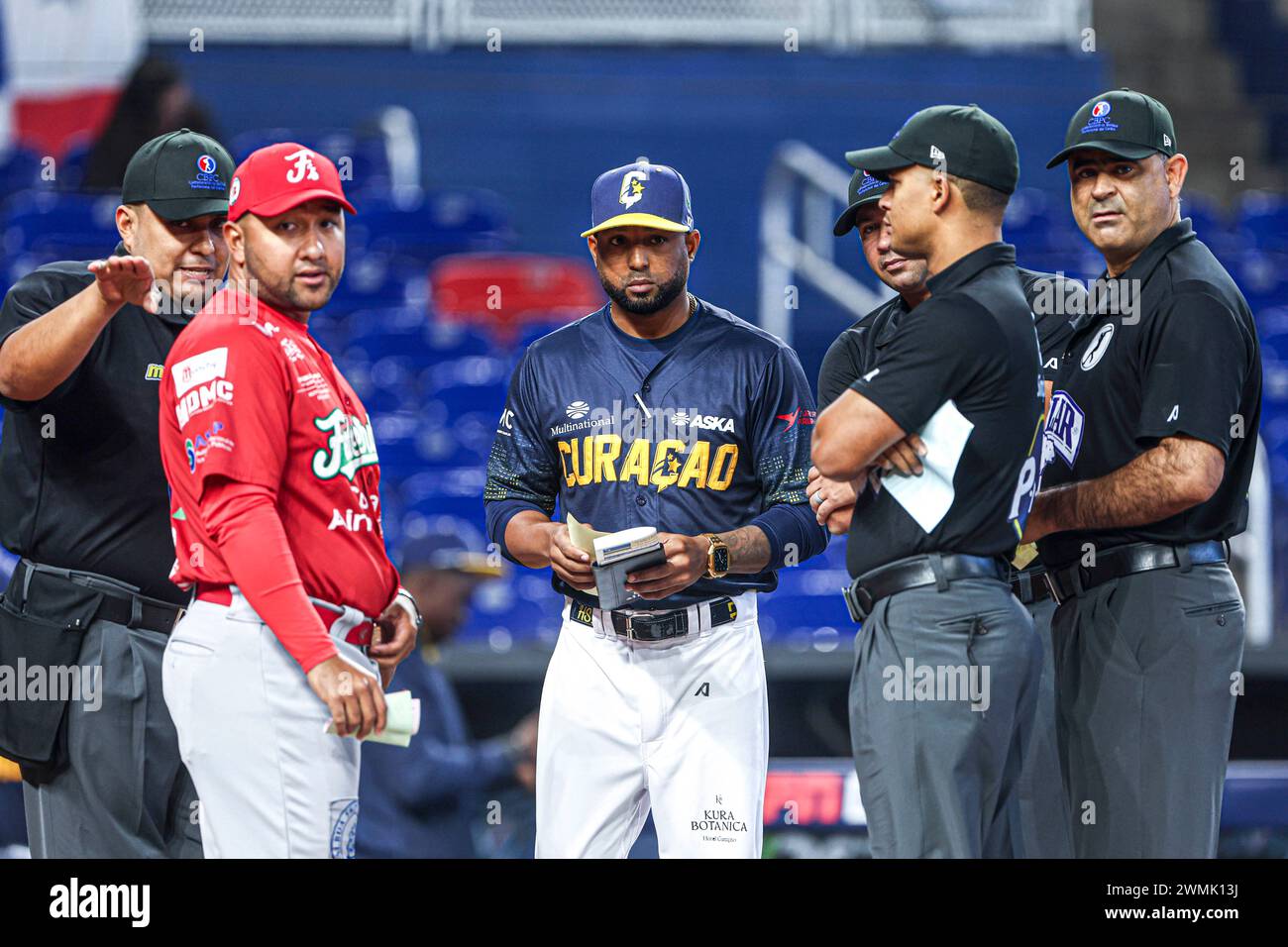 MIAMI, FLORIDA - FEBRUARY 2: Jose Mayorga manager Federales de Chiriquí ...
