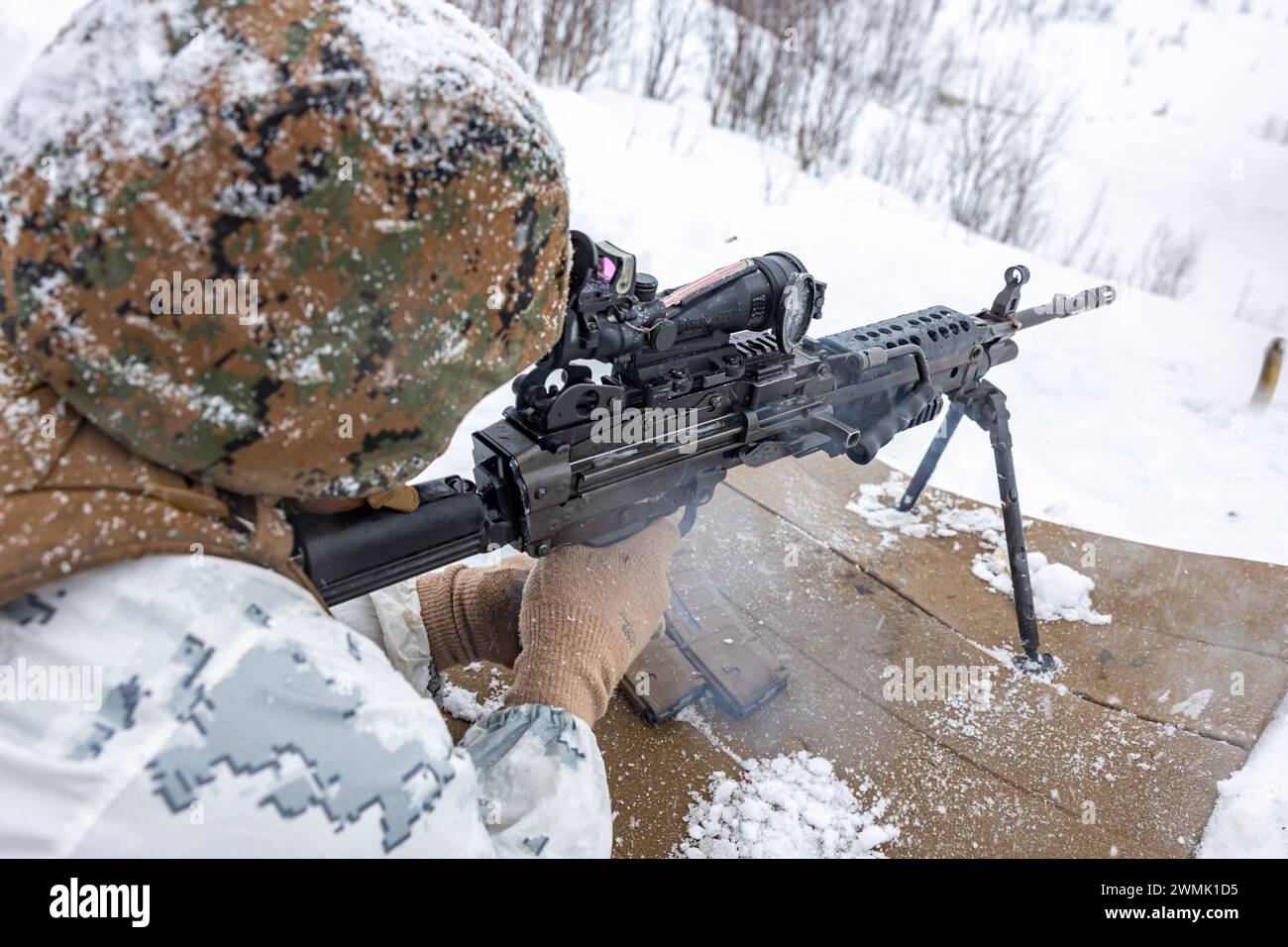 A U.S. Marine with Combat Logistics Battalion 6, Combat Logistics ...