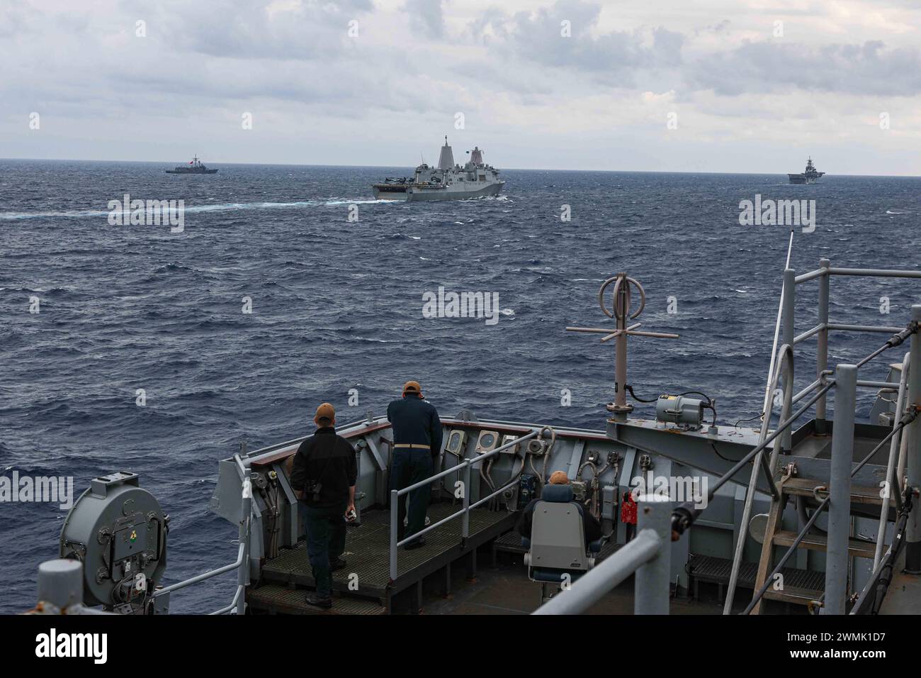 240226-N-ED646-1304 MEDITERRANEAN SEA (Feb. 26, 2024) Sailors aboard ...