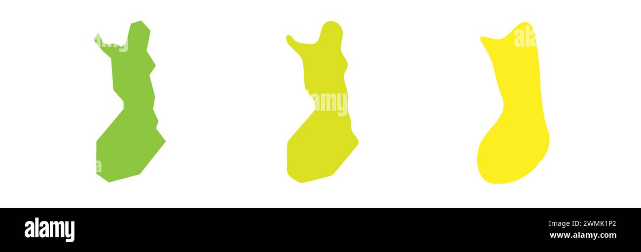 Finland country black outline and colored country silhouettes in three ...