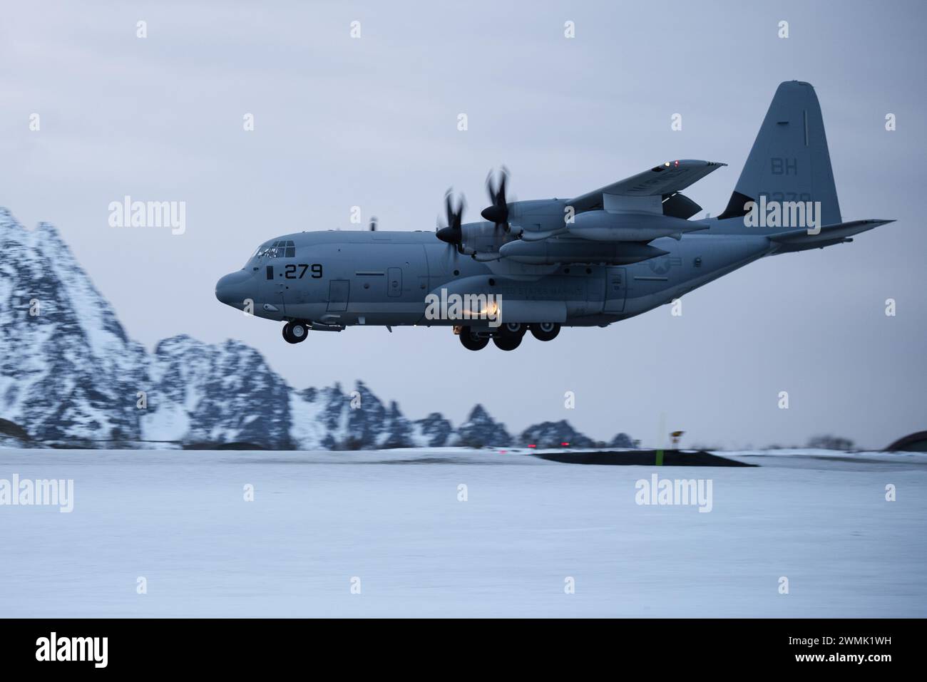 A U.S. Marine Corps KC-130J Super Hercules aircraft, assigned to Marine ...