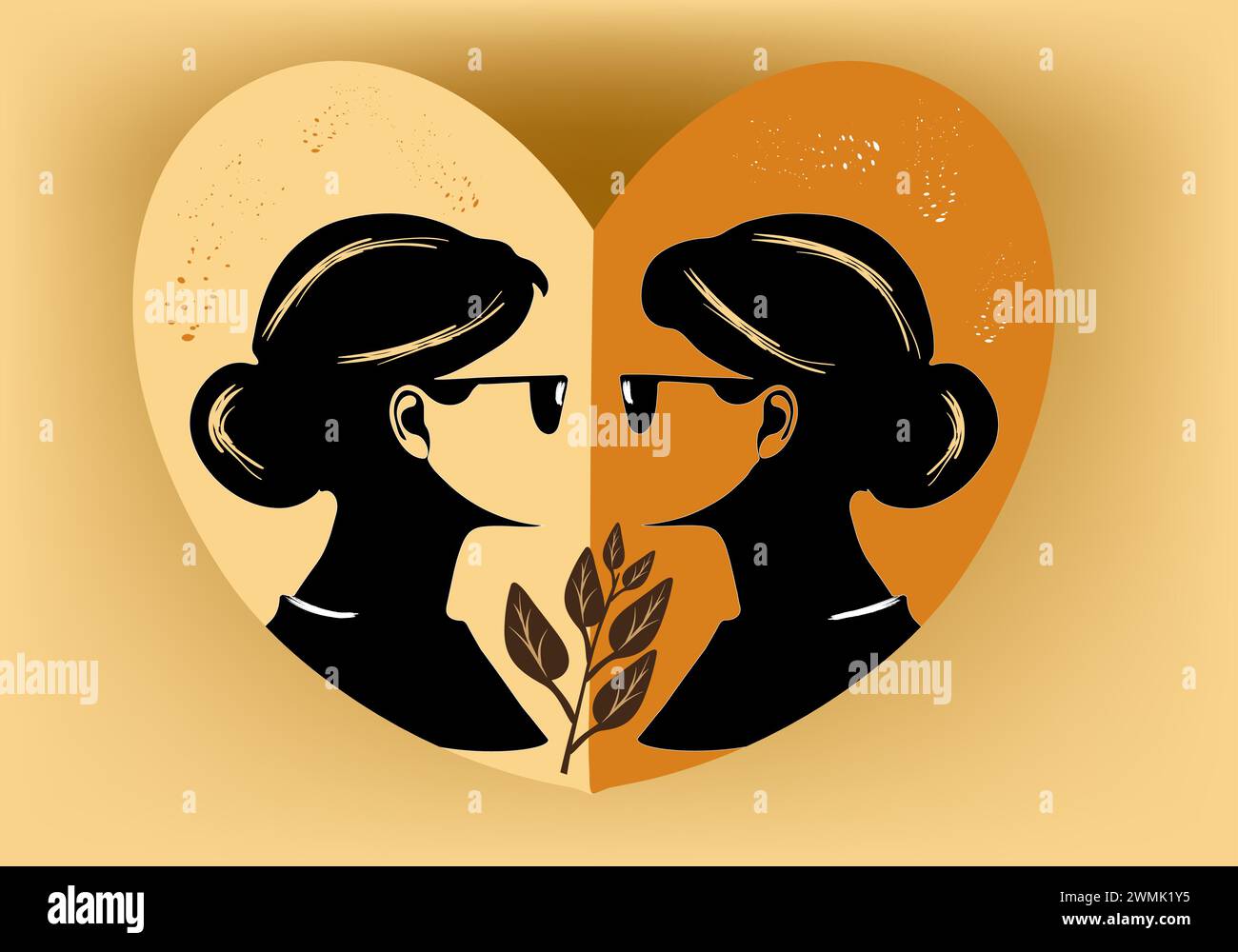 Bride girls Stock Vector Images - Alamy