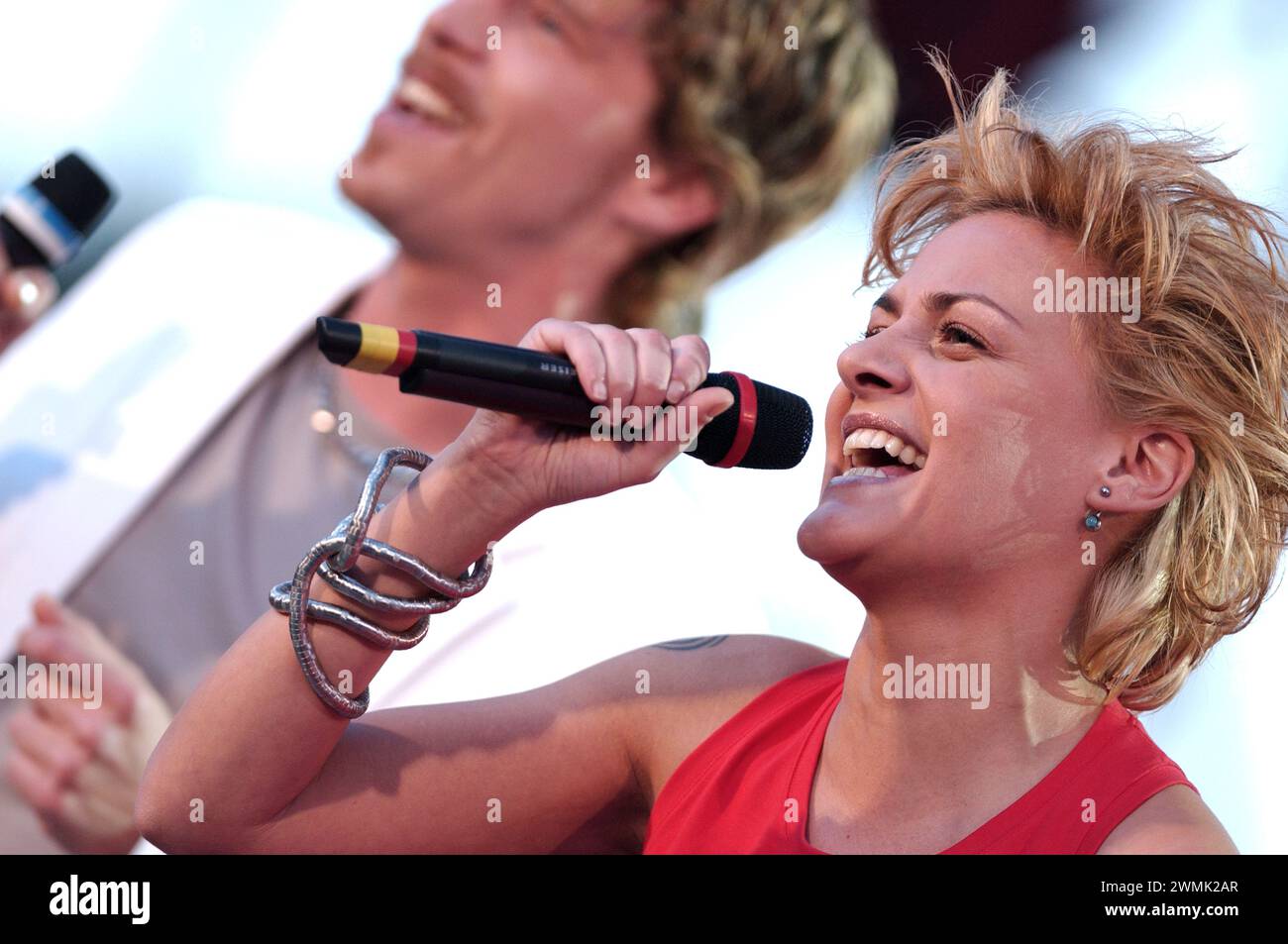 Milan Italy 29/05/2004: Irene Grandi, Italian singer, presenter of the ...