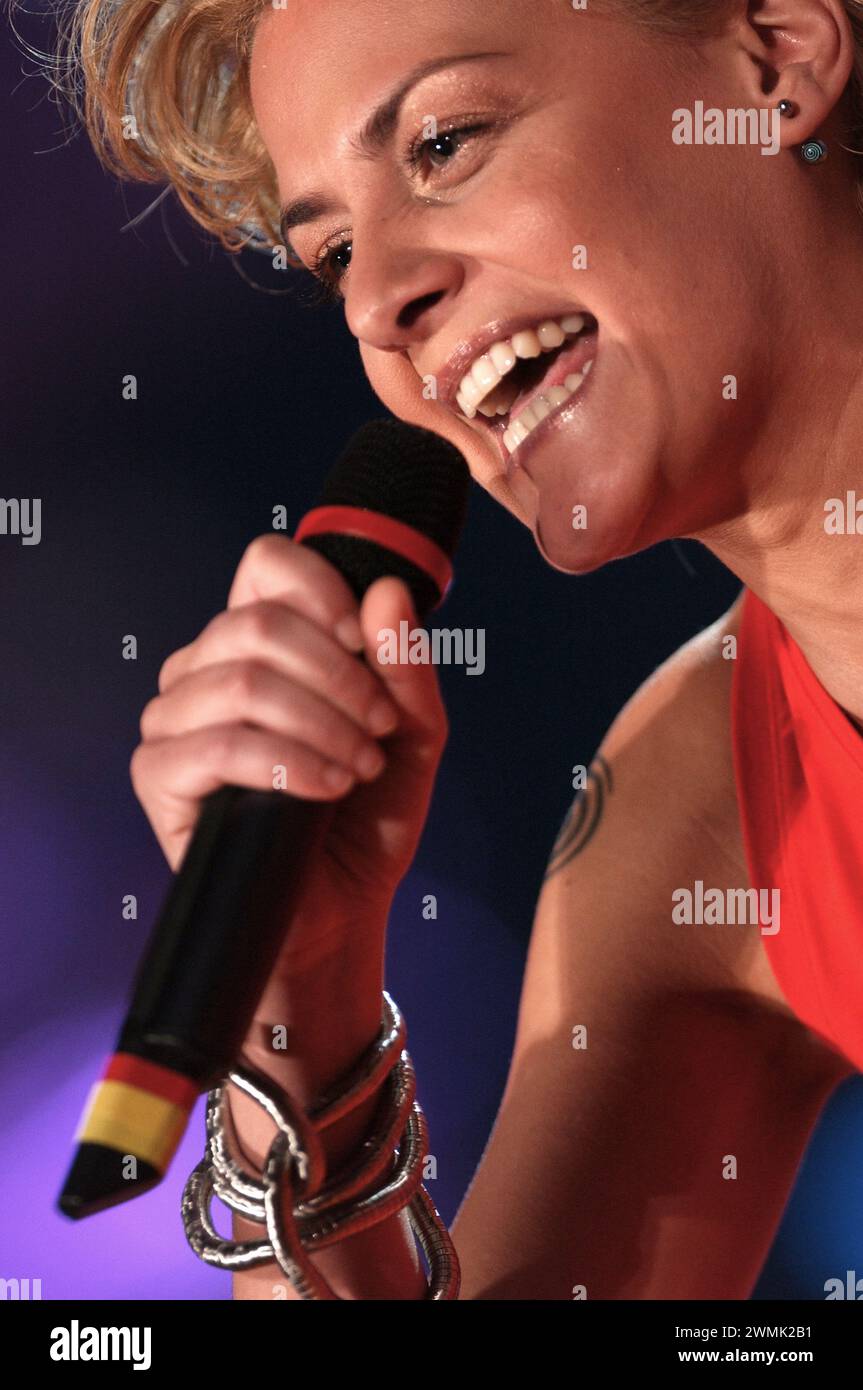 Milan Italy 29/05/2004: Irene Grandi, Italian singer, presenter of the ...