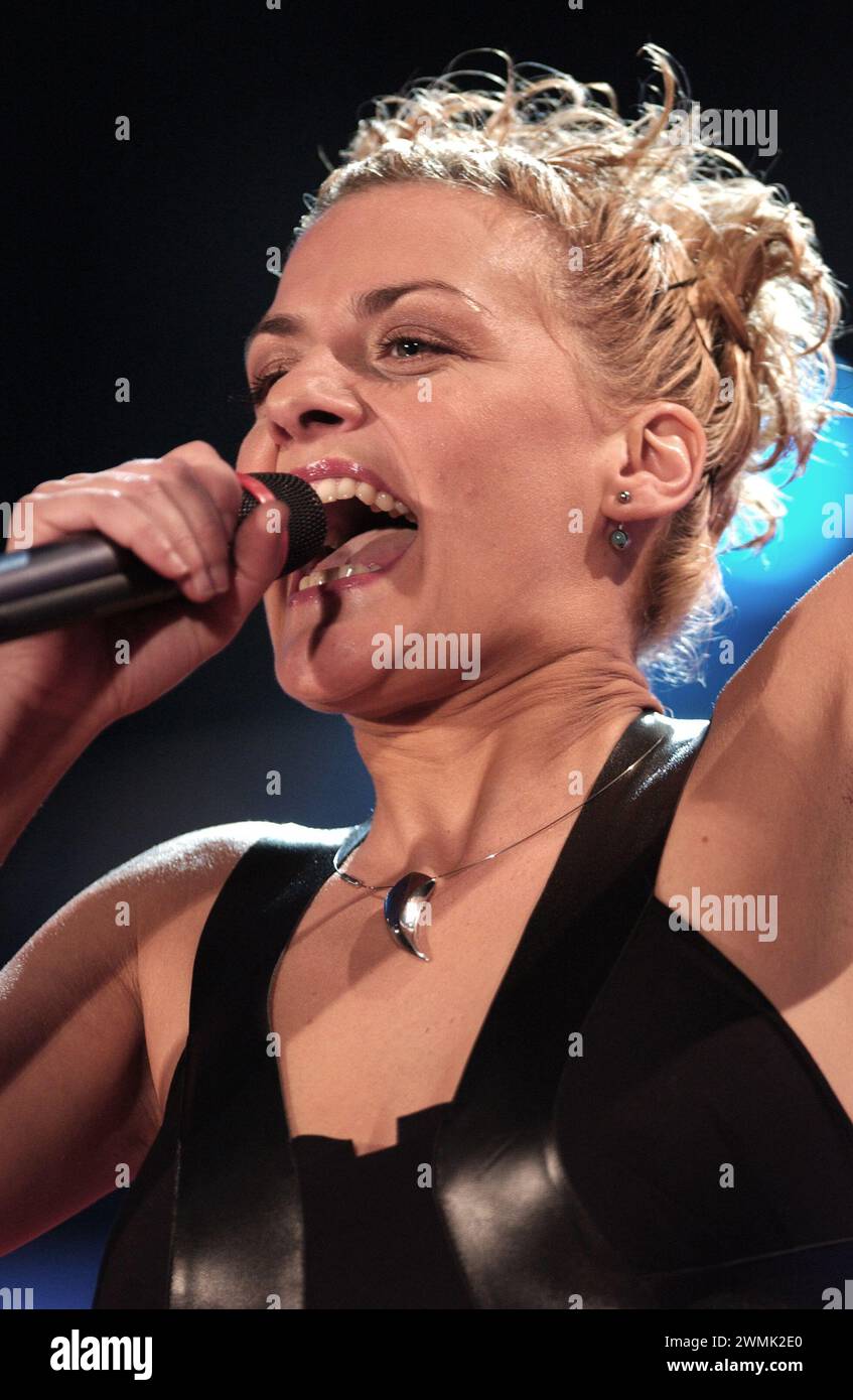 Milan Italy 29/05/2004: Irene Grandi, Italian singer, presenter of the ...