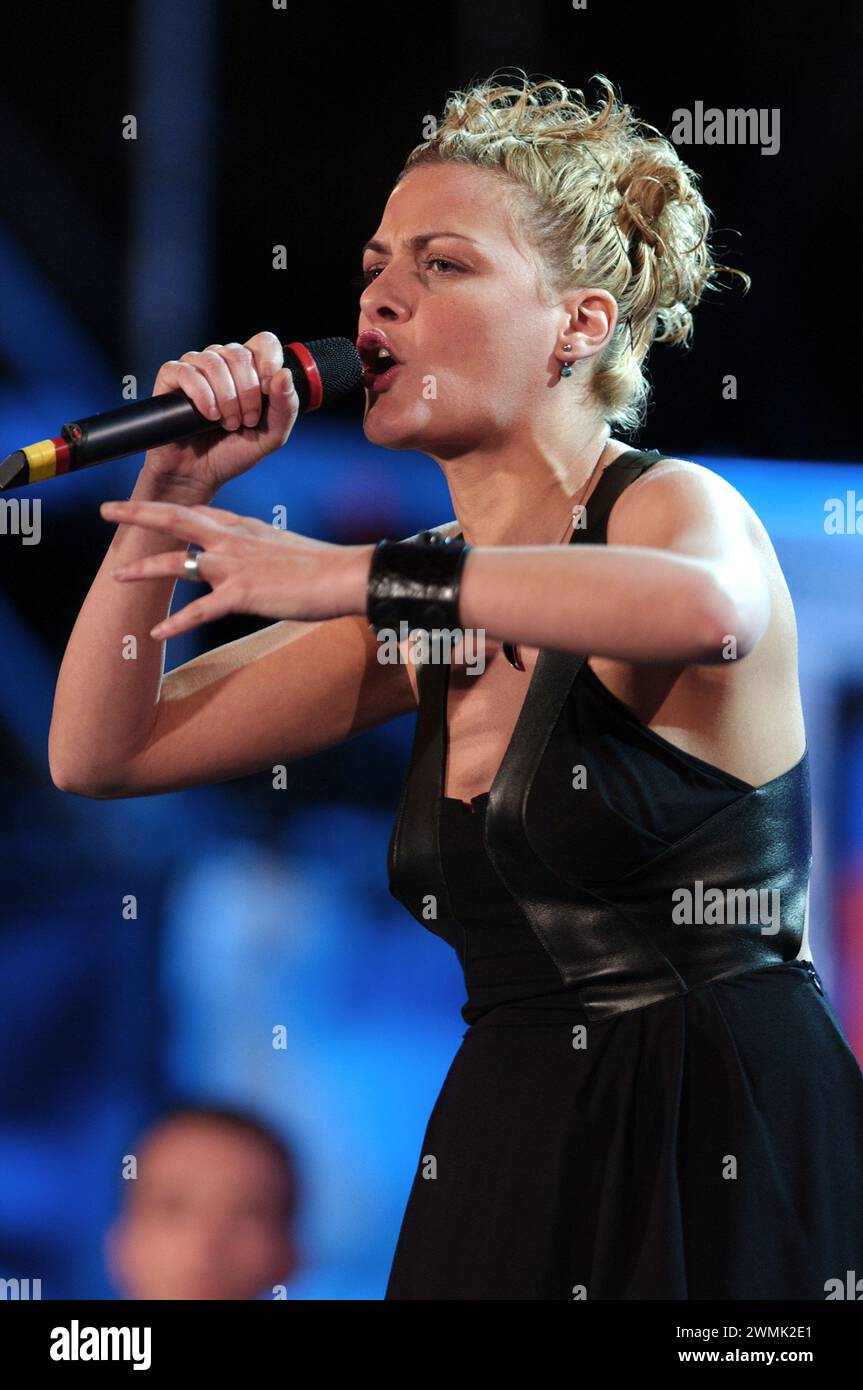 Milan Italy 29/05/2004: Irene Grandi, Italian singer, presenter of the ...
