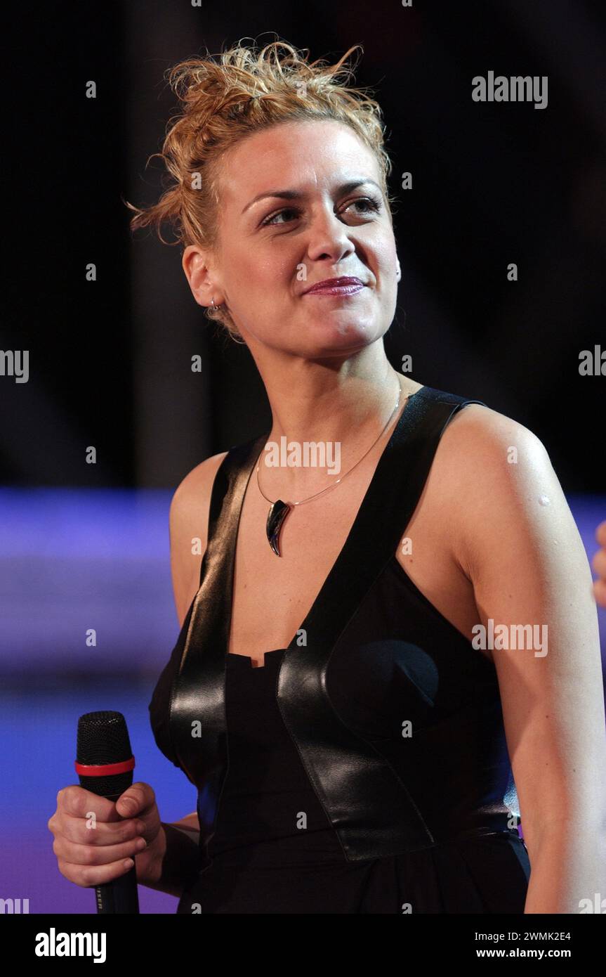 Milan Italy 29/05/2004: Irene Grandi, Italian singer, presenter of the ...
