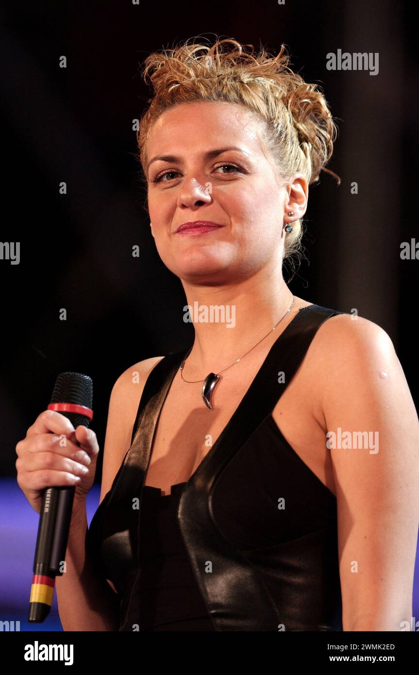Milan Italy 29/05/2004: Irene Grandi, Italian singer, presenter of the ...