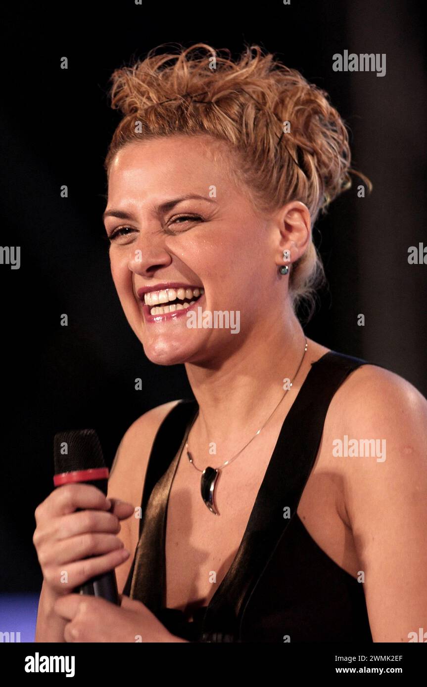 Milan Italy 29/05/2004: Irene Grandi, Italian singer, presenter of the ...