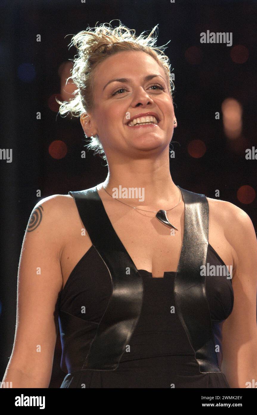 Milan Italy 29/05/2004: Irene Grandi, Italian singer, presenter of the ...