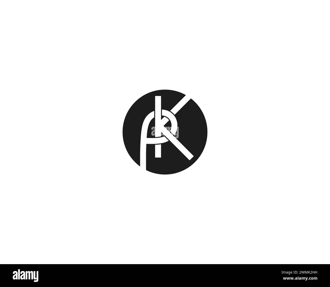 creative letter PK logo design vector template Stock Vector Image & Art ...