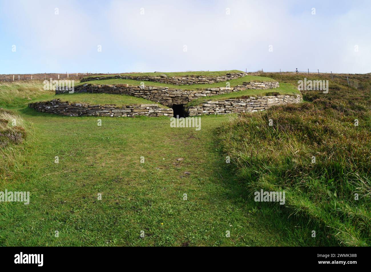 Neolithic Wideford Hill 3000BCE Chambered Cairn on the Mainland of the ...