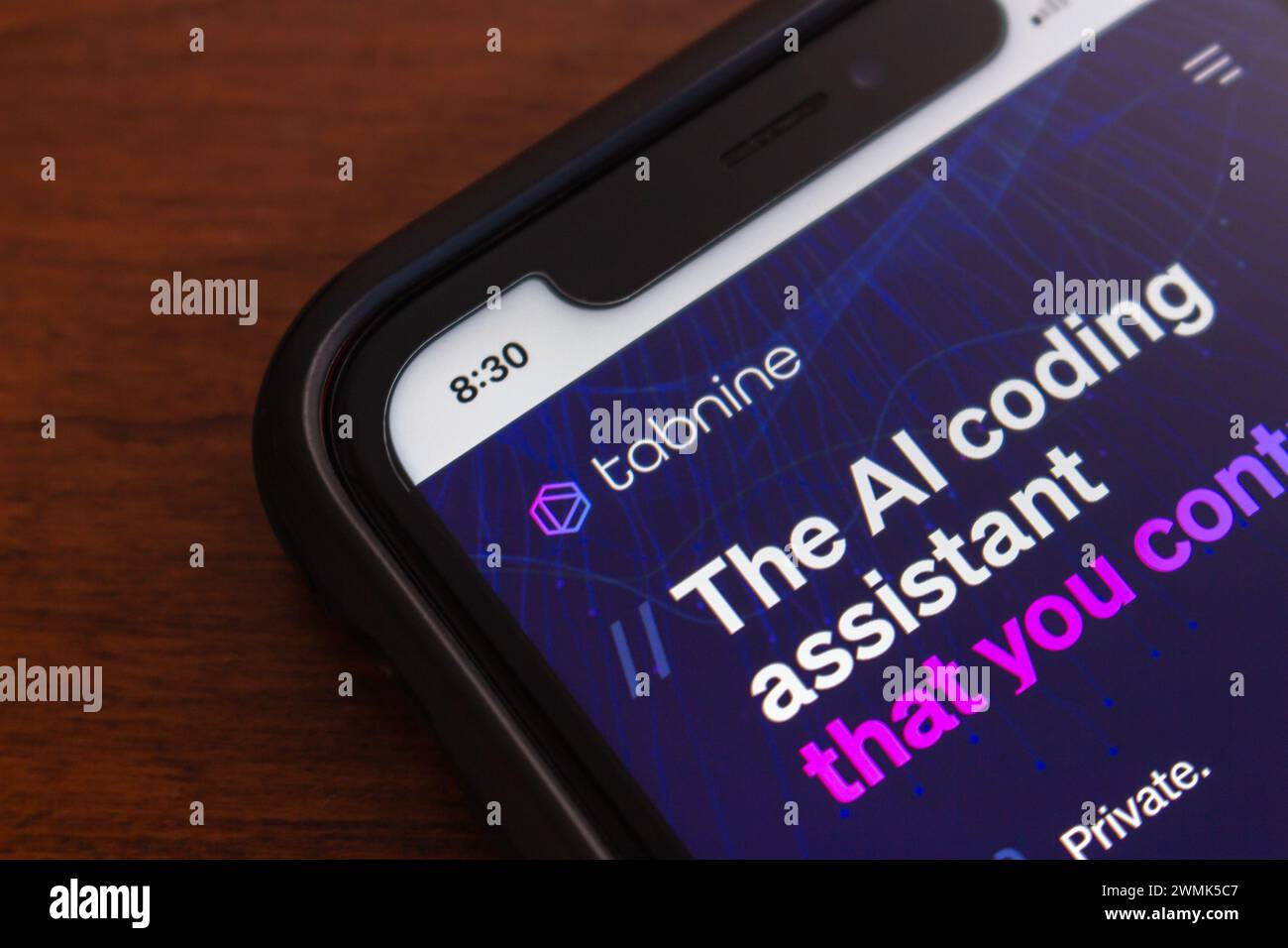 Website of Tabnine AI, an AI tool that enhances coding productivity and ... Website of Tabnine AI, an AI tool that enhances coding productivity and ...