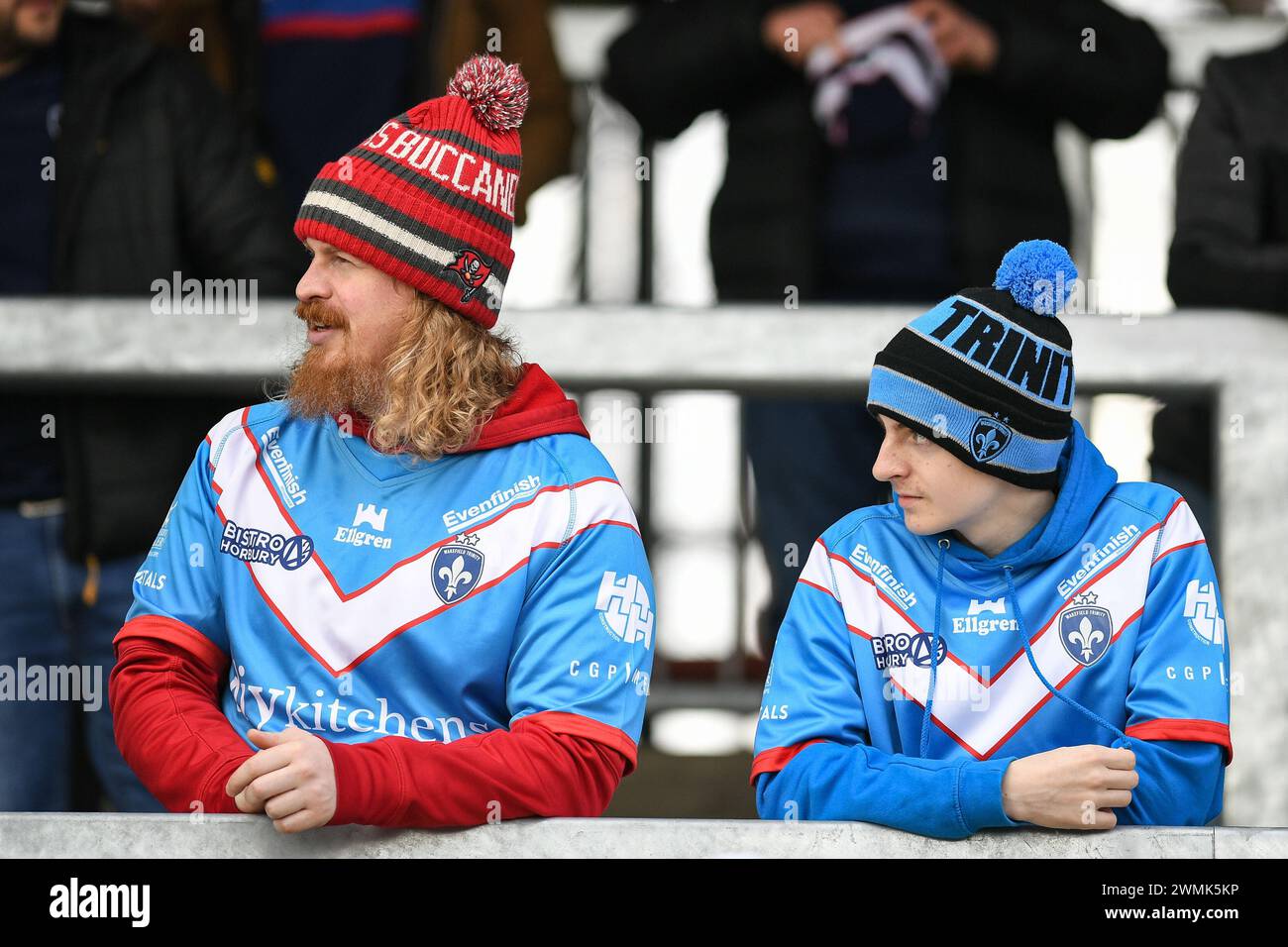 Wakefield, England - 25th February 2024 - Wakefield Trinity fans. Rugby ...