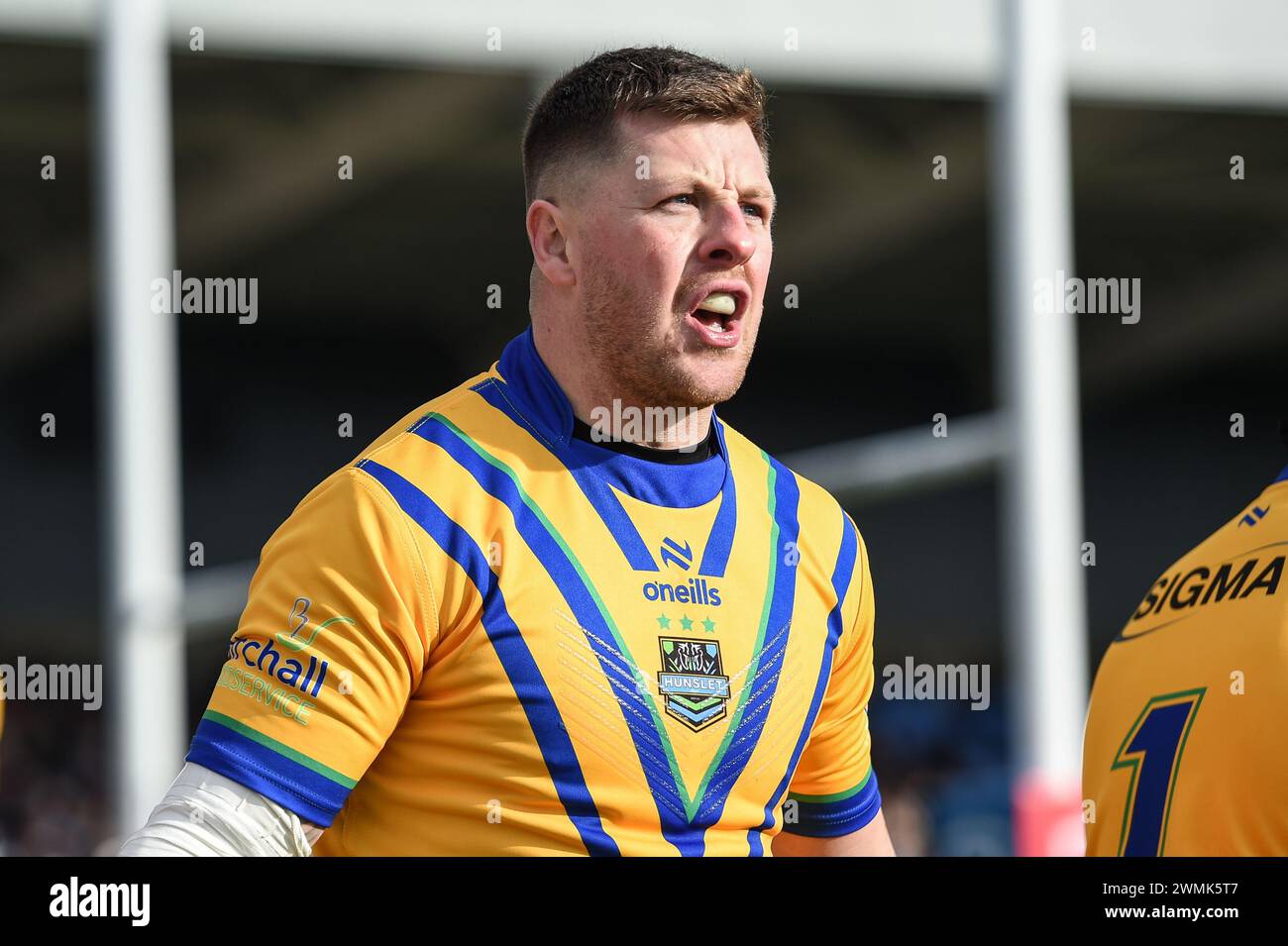 Wakefield, England - 25th February 2024 - Jordan Gale of Hunslet ARLFC ...