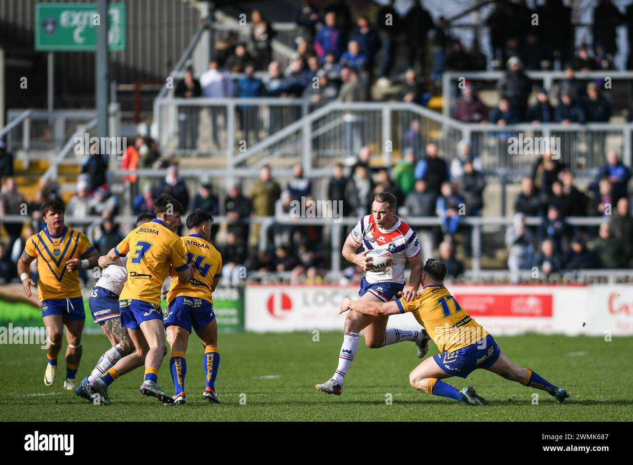 Wakefield, England - 25th February 2024 - Wakefield Trinity's Matty ...