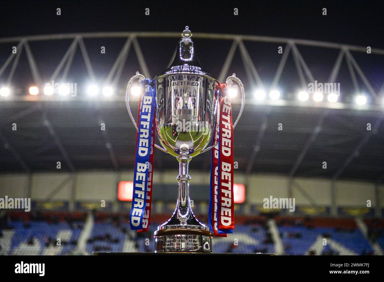 Wigan, England - 24th February 2024 - Trophy. Rugby League Betfred ...