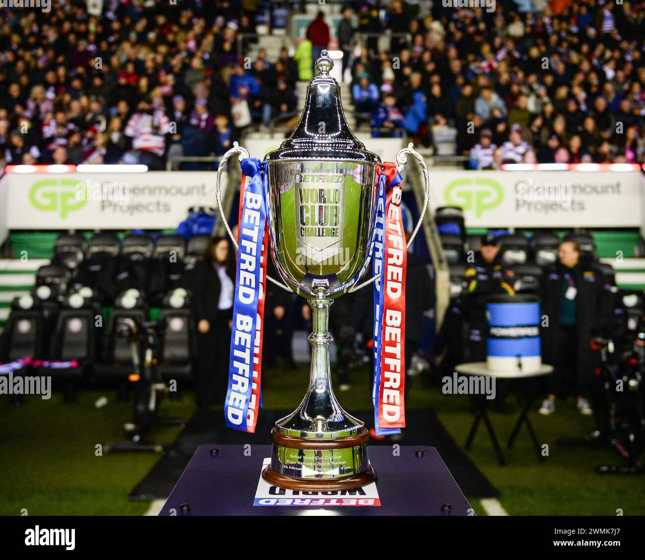 Wigan, England - 24th February 2024 - Trophy. Rugby League Betfred ...