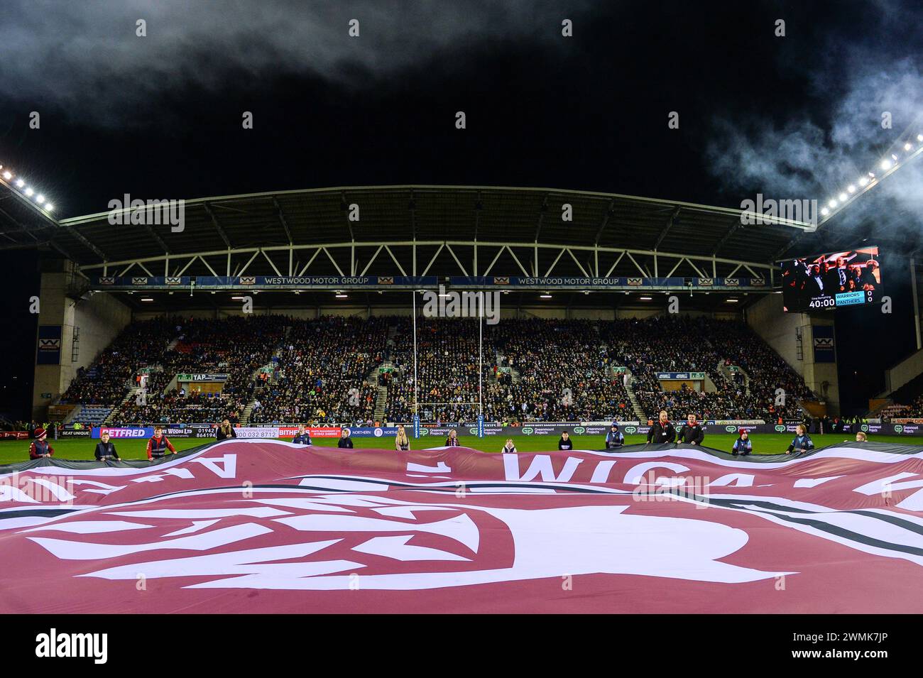 Wigan, England - 24th February 2024 - General view. Rugby League ...