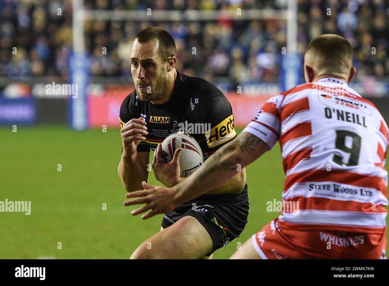 Wigan, England - 24th February 2024 - Isaah Yeo of Penrith Panthers in ...