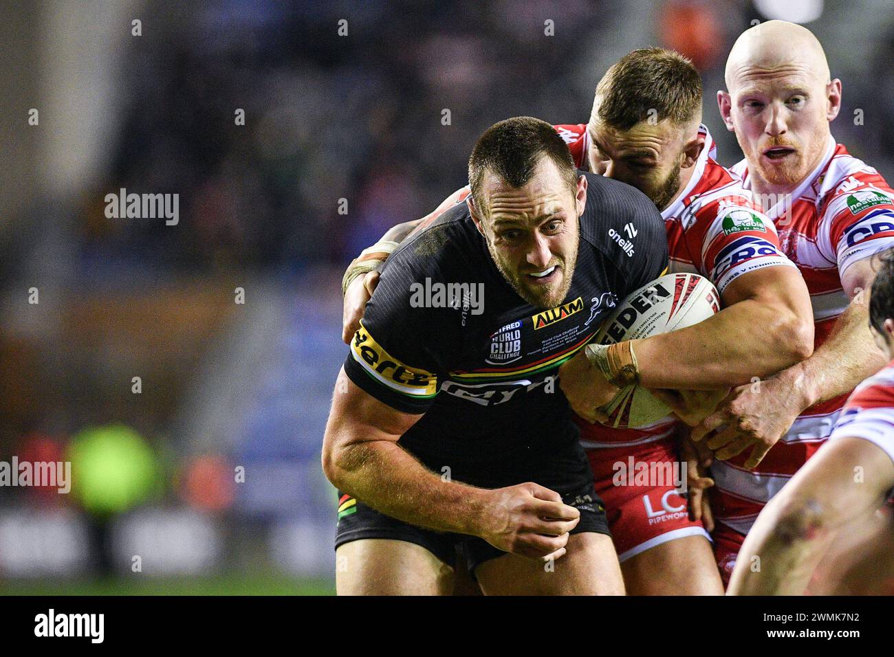 Wigan, England - 24th February 2024 - Isaah Yeo of Penrith Panthers ...