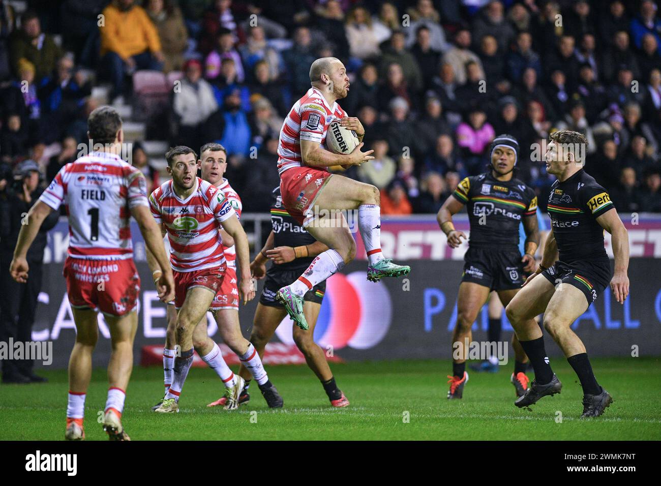 Wigan, England - 24th February 2024 - Liam Marshall of Wigan Warriors ...