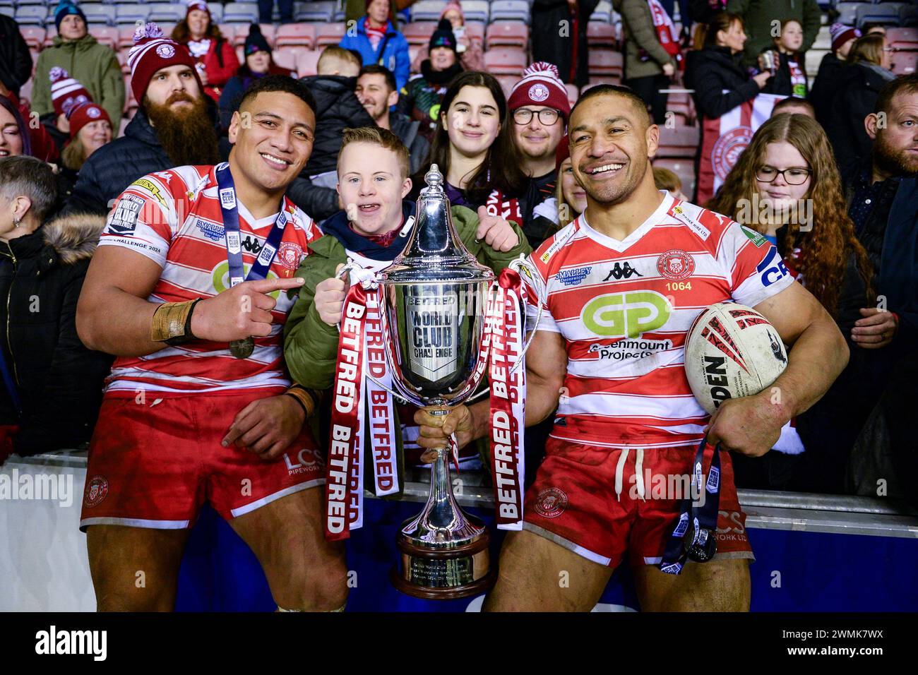 Wigan, England - 24th February 2024 - Patrick Mago of Wigan Warriors ...