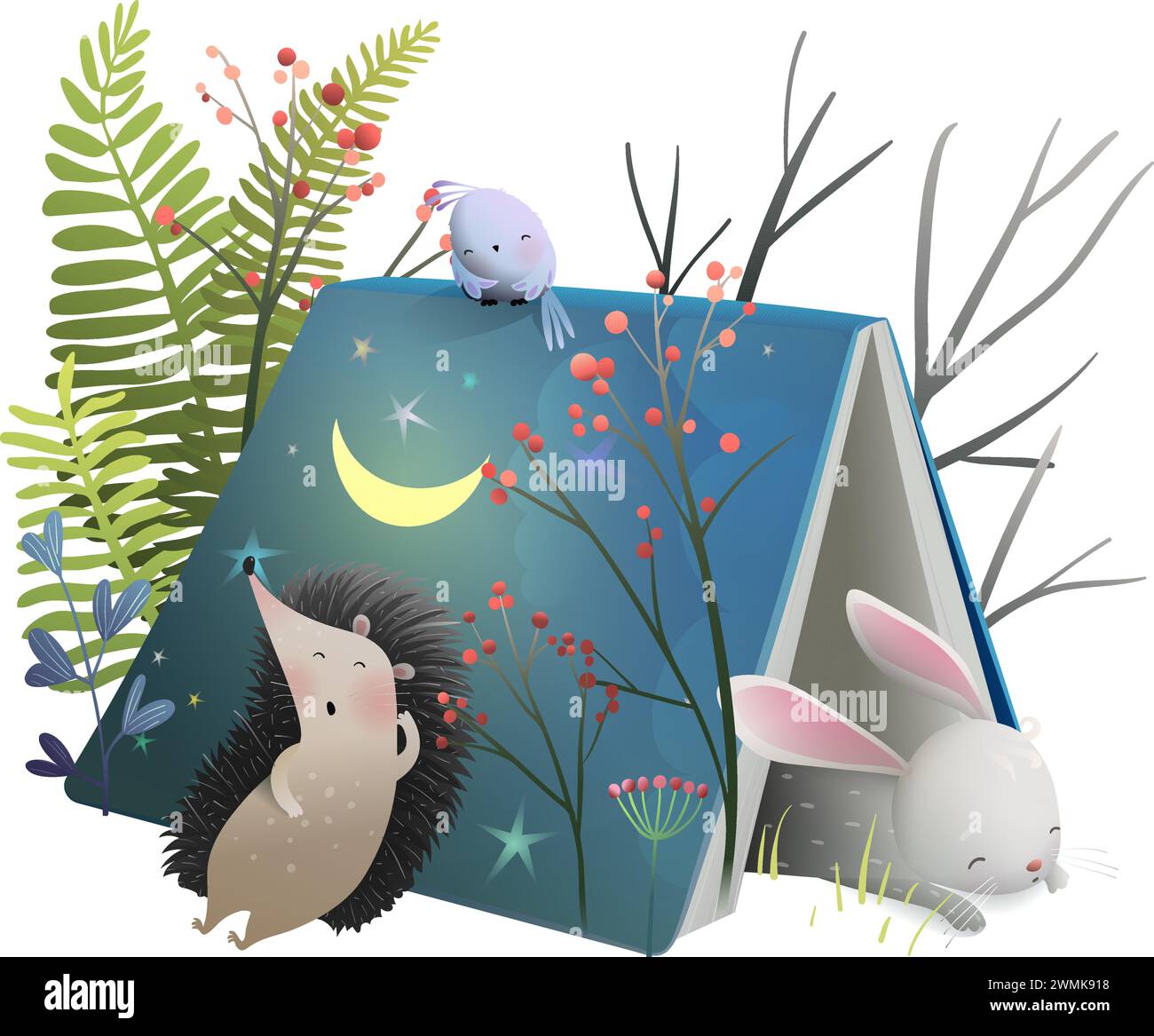 Hedgehog sleeping isolated hi-res stock photography and images - Alamy