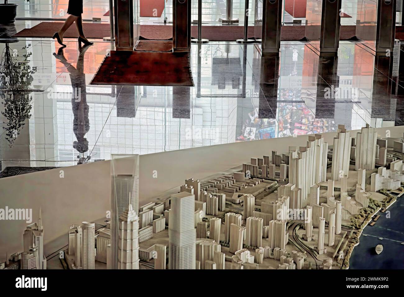 Miniature city is on display in the City Planning Museum just off ...