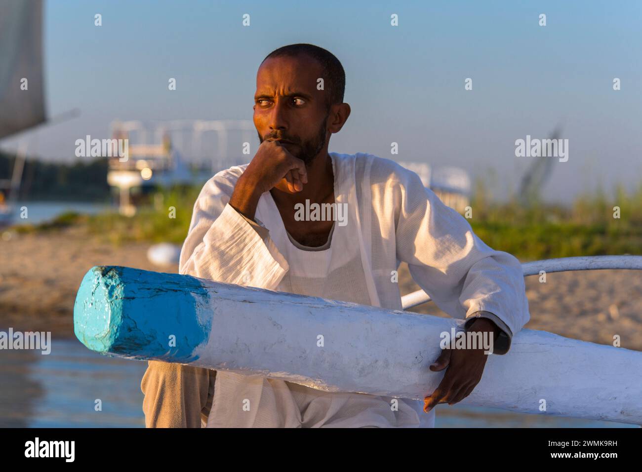 Felucca captain aswan egypt hi-res stock photography and images - Alamy