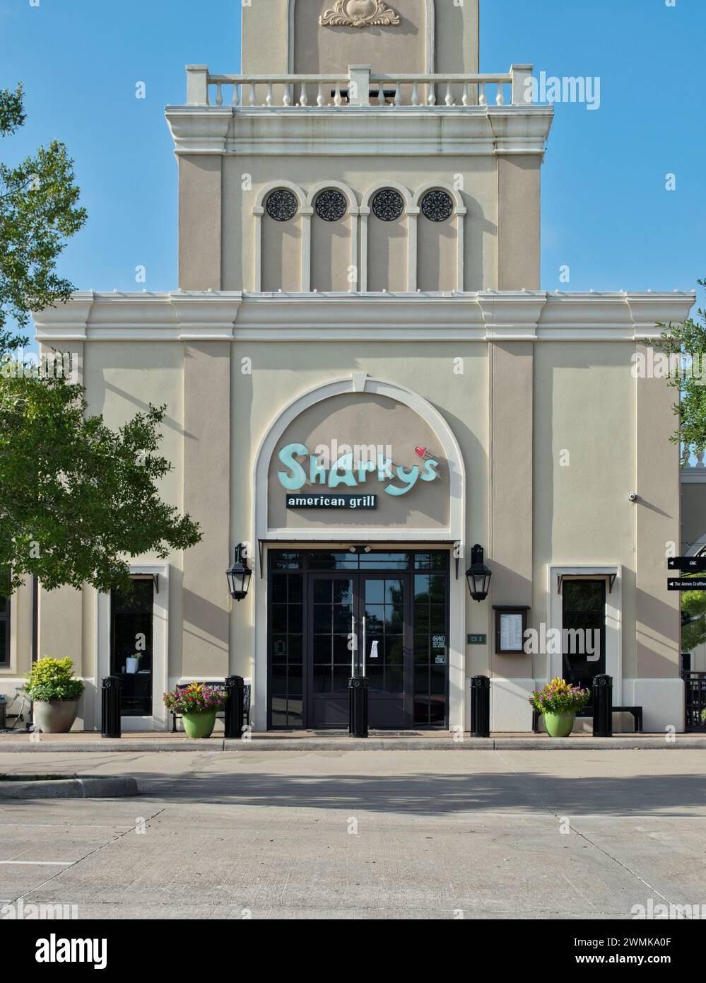 Houston, Texas USA 07-30-2023: Sharky's American Grill storefront ...