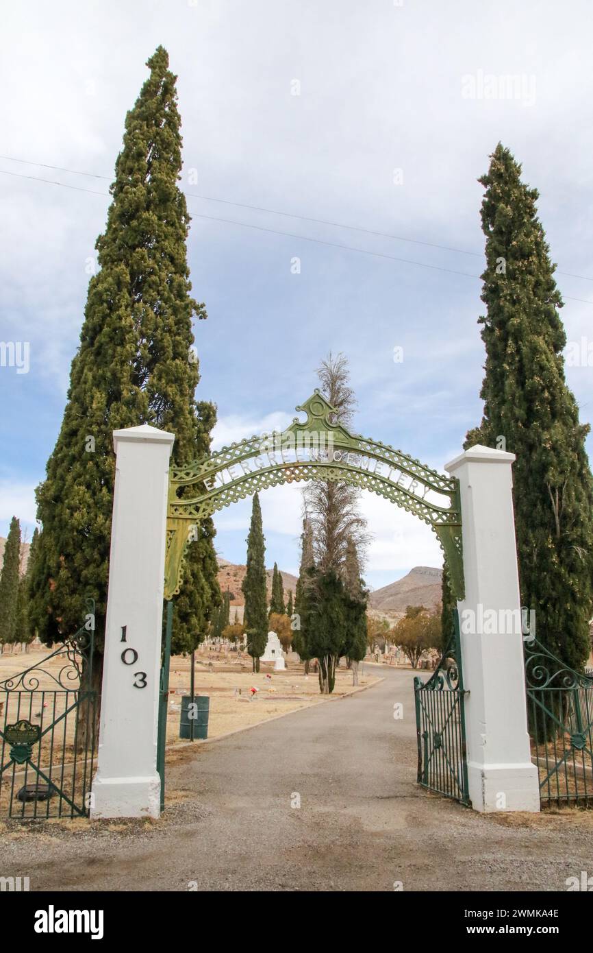 Evergreen Cemetery, Bisbee, Arizona Stock Photo - Alamy
