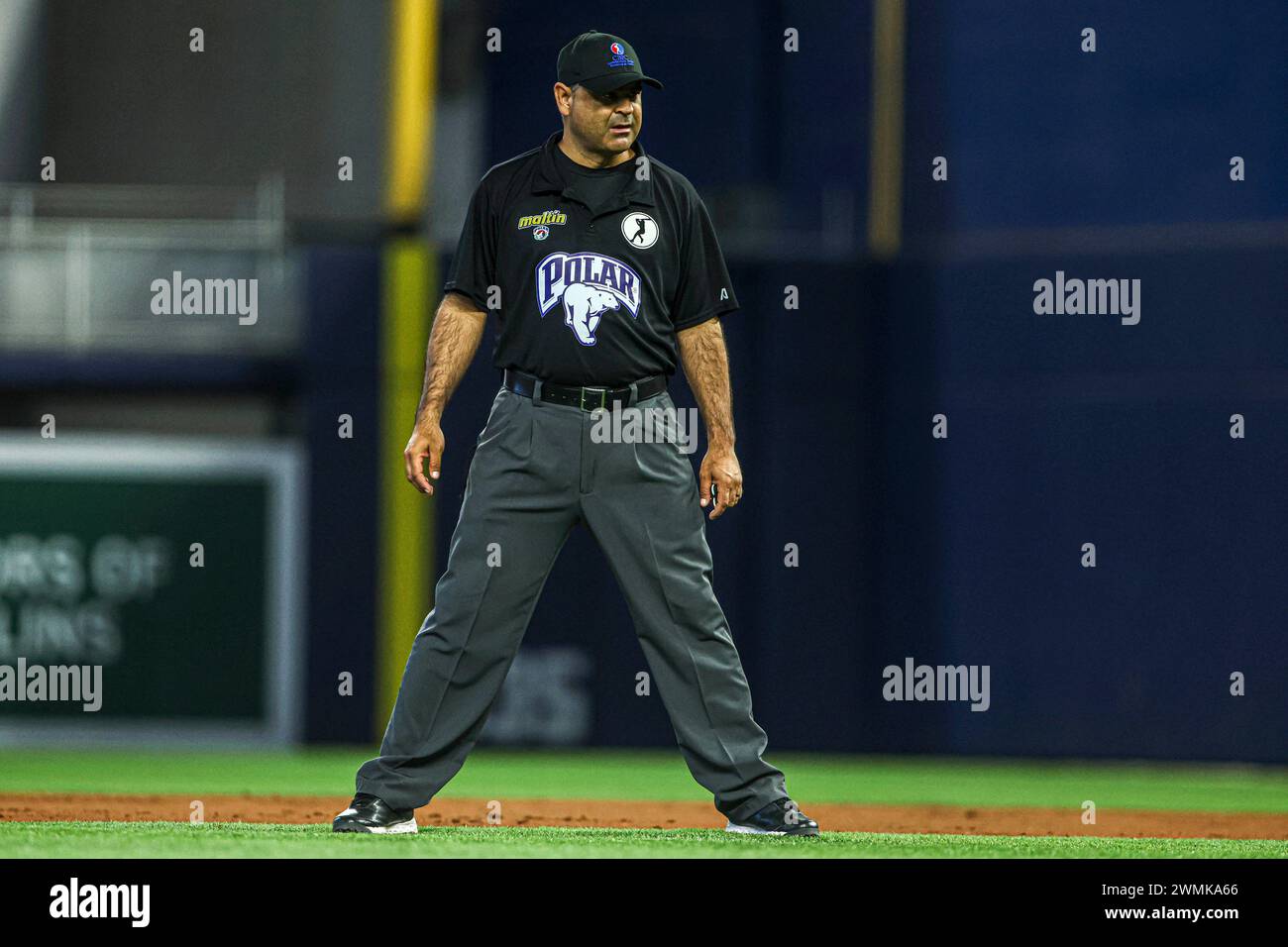 MIAMI, FLORIDA - FEBRUARY 2: Ampayer, umpire , during a game between ...