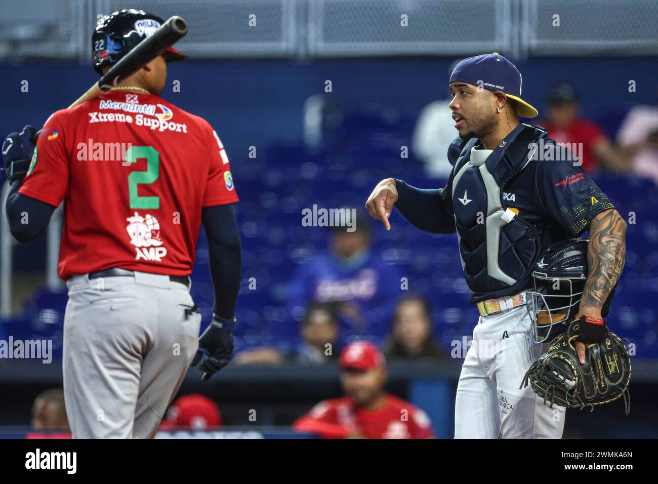 MIAMI, FLORIDA - FEBRUARY 2: Hendrik Clementina Carter of Curazao ...