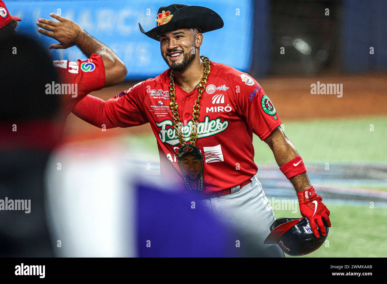 MIAMI, FLORIDA - FEBRUARY 2: Ivan Herrera of of Los Federales de ...