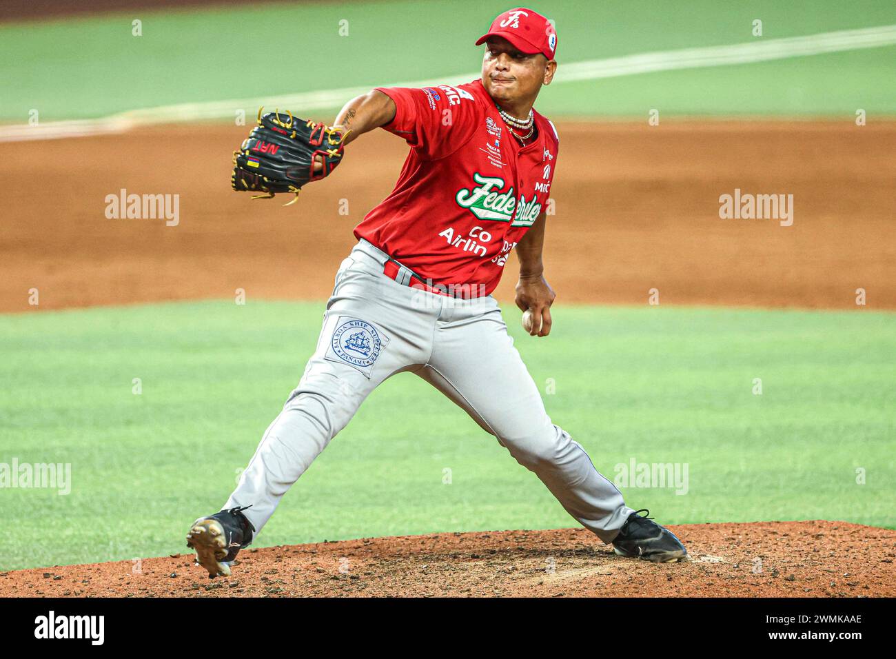 MIAMI, FLORIDA - FEBRUARY 2: Ronald Ramirez relief pitcher of Los ...
