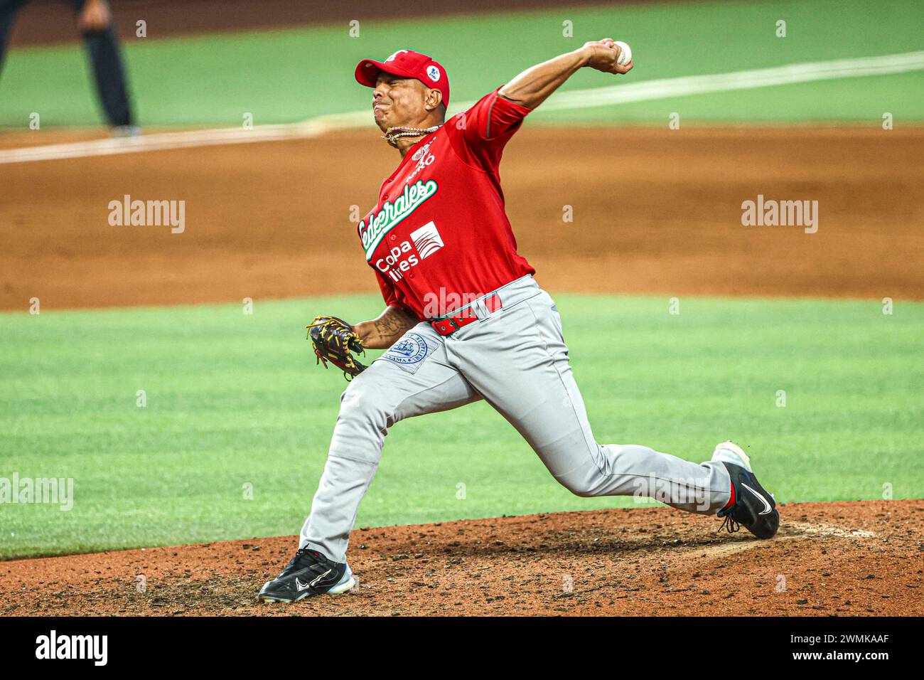 MIAMI, FLORIDA - FEBRUARY 2: Ronald Ramirez relief pitcher of Los ...