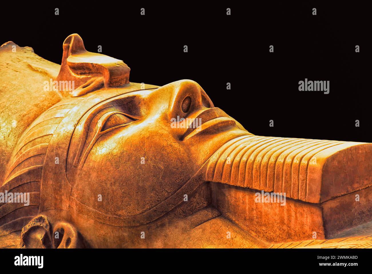 NA, Colossus of Ramses II known as Ramses the Great at Memphis museum ...