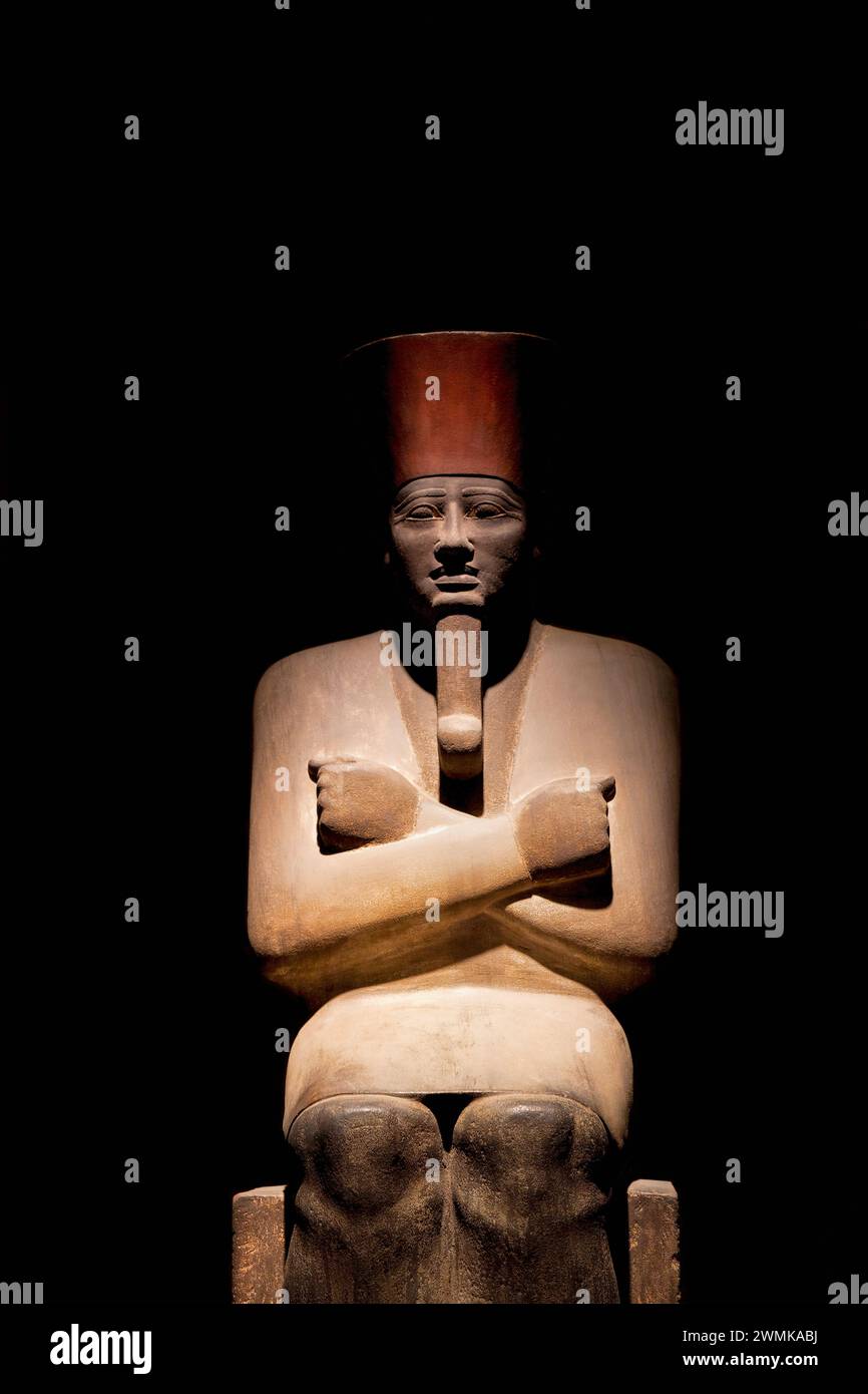 NA, Pharaoh with arms crossed depicting king of his country, also ...