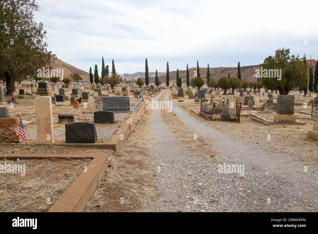 Evergreen Cemetery, Bisbee, Arizona Stock Photo - Alamy