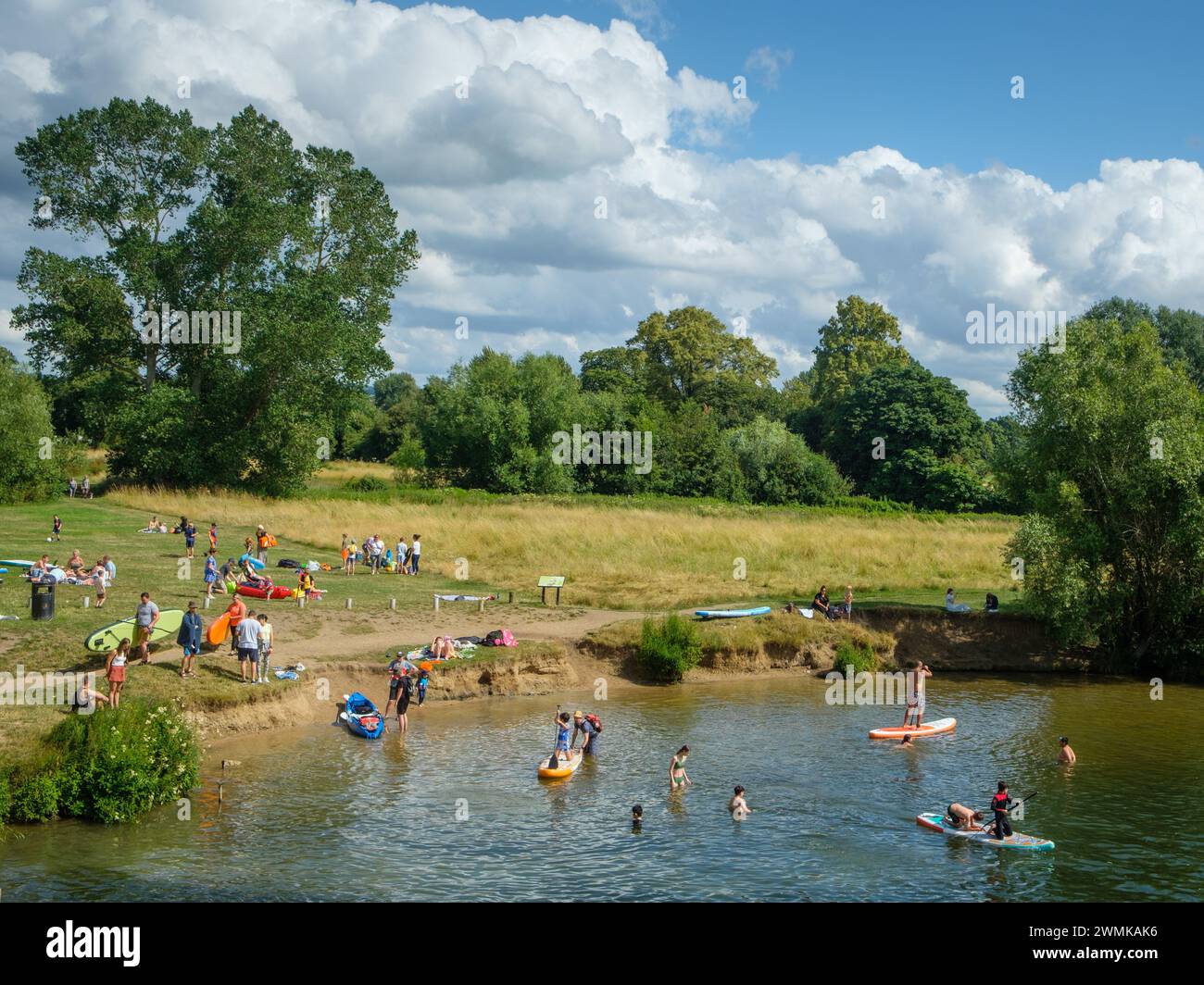 Wallingford Beach, locals and holidaymakers enjoying the Summer ...