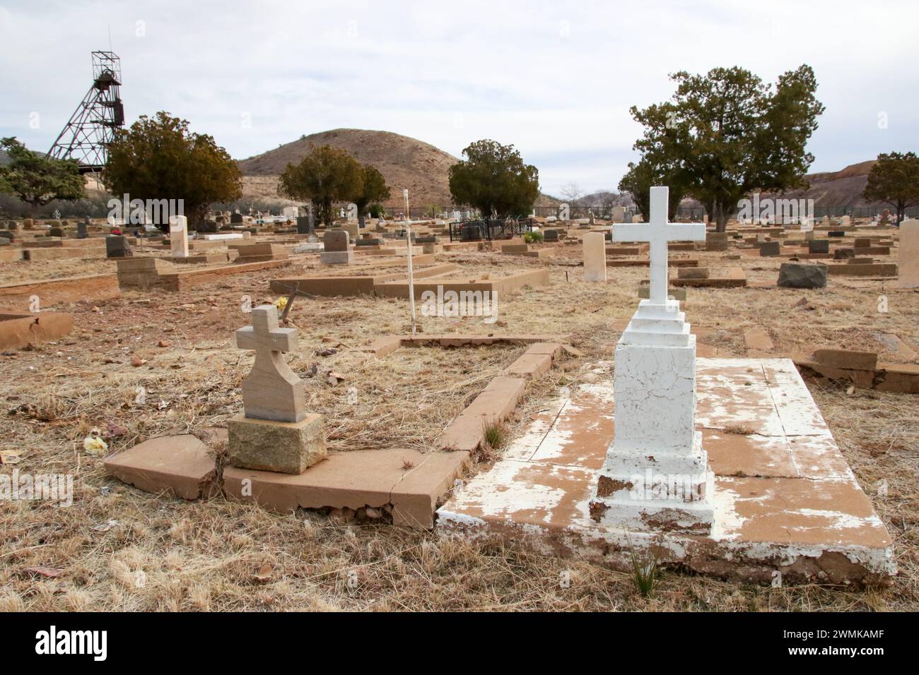 Evergreen Cemetery, Bisbee, Arizona Stock Photo - Alamy