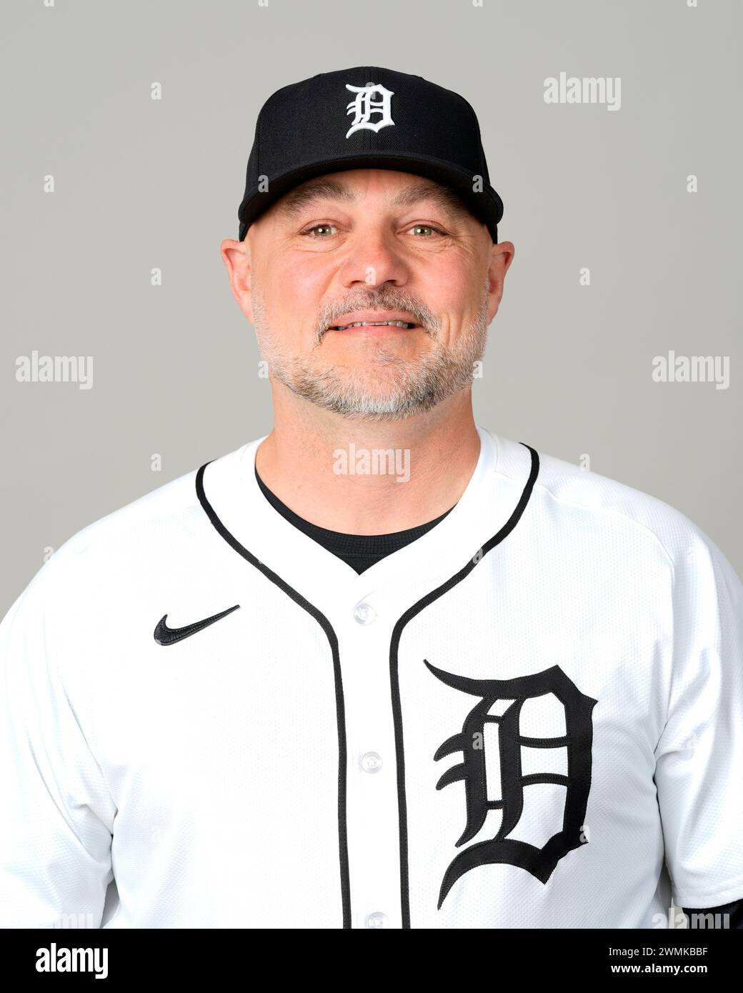 This is a 2024 photo of Robin Lund, coach of the Detroit Tigers MLB ...