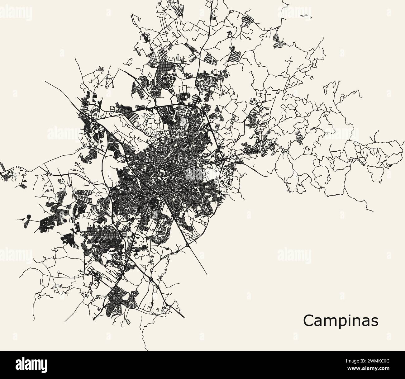 Campinas map hi-res stock photography and images - Alamy