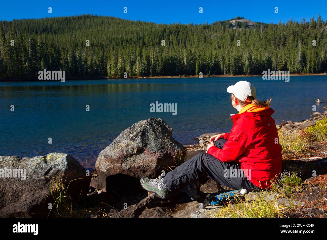 Timber Lake on Timber Lake Trail, Ollalie Lake Scenic Area, Mt Hood ...