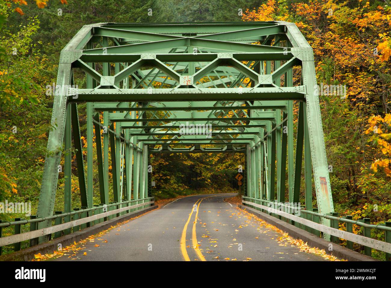 River bridge on West Cascades Scenic Byway, Clackamas Wild and Scenic ...