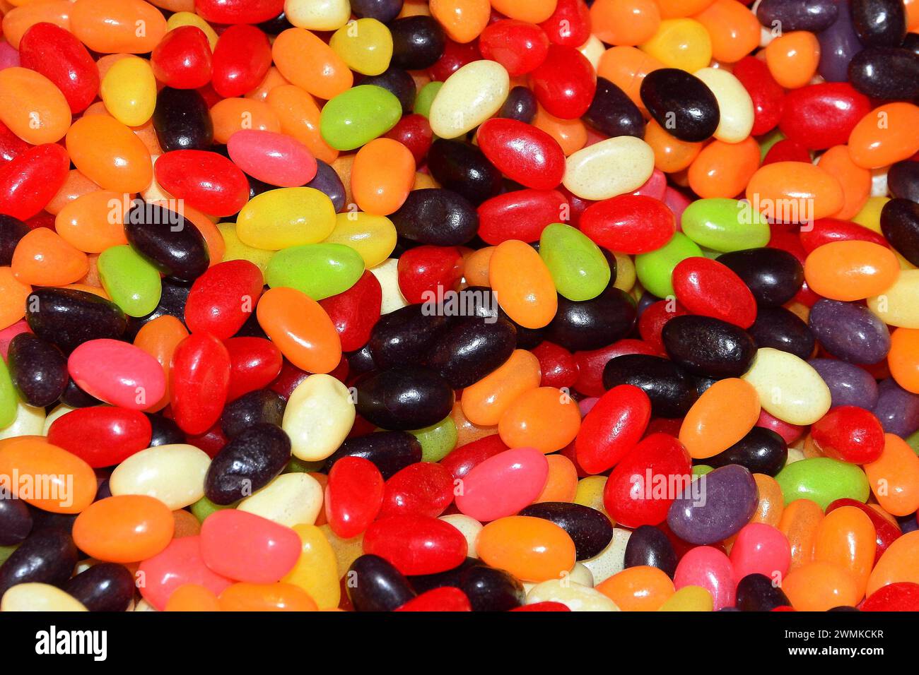 Jelly beans and bon bon's in the candy store Stock Photo - Alamy