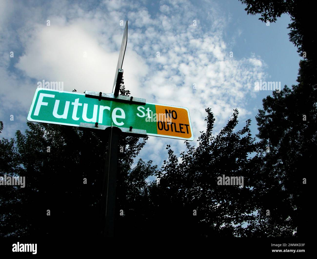 No outlet road warning sign hi-res stock photography and images - Alamy